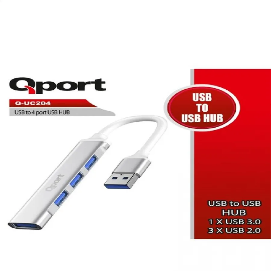 QPORT Q-UC204 USB HUB ÇOKLAYICI Fiyatı ve Özellikleri
